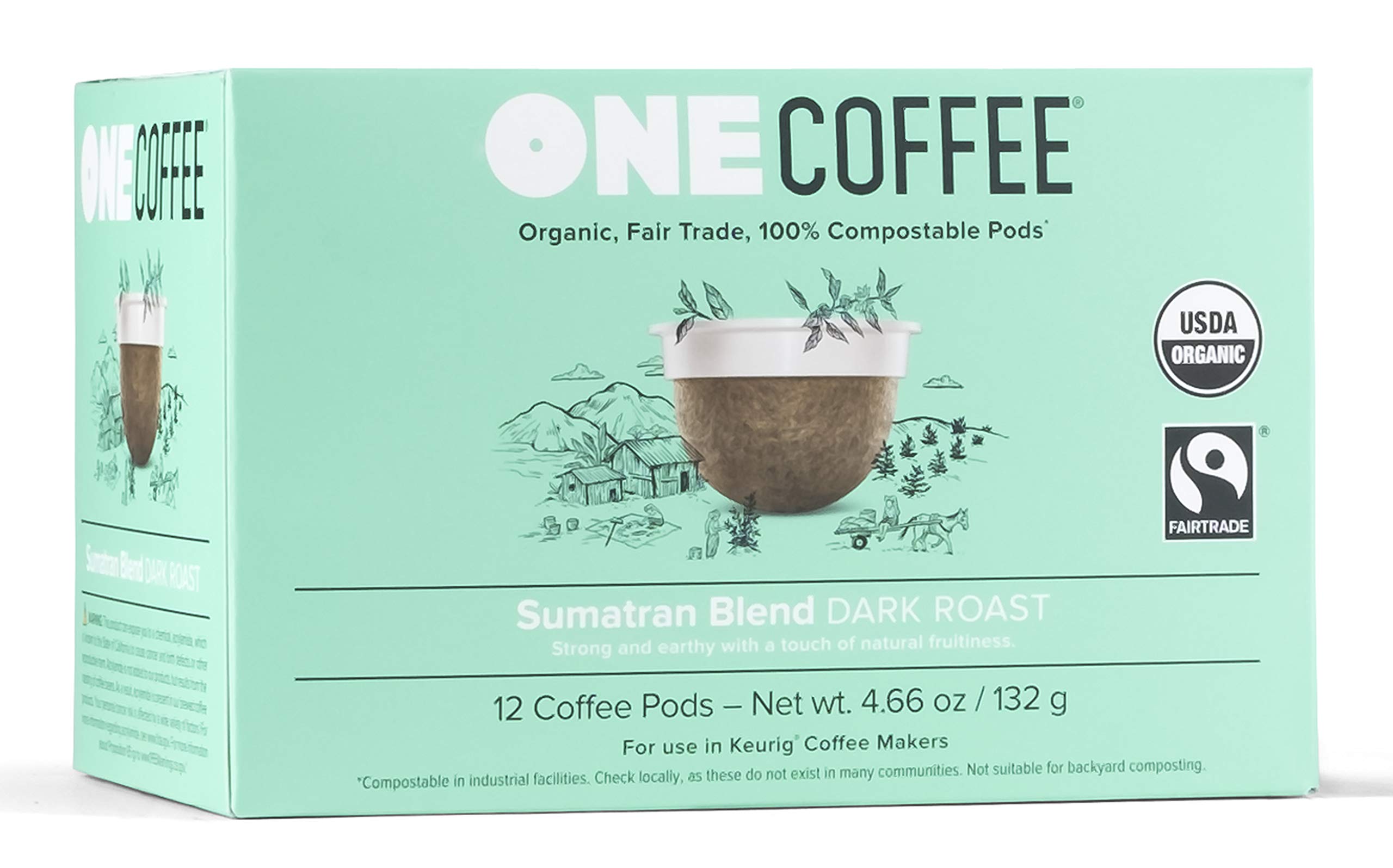 Superdark Ethical Bean Coffee: 100% Compostable Single Serve K-Cups ...