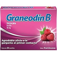 Graneodín B, para dolor de garganta, sabor frambuesa : Amazon.com.mx ...
