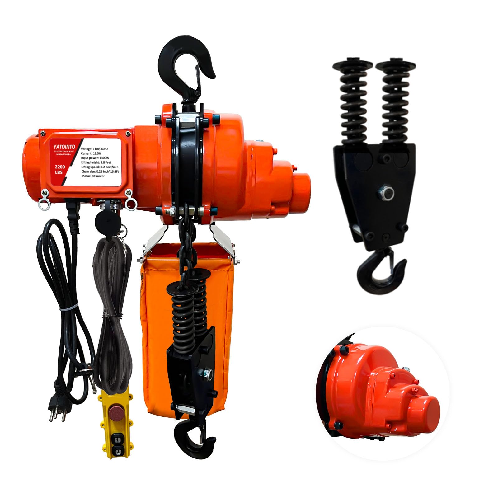 Mua YATOINTO Electric Chain Hoist 2200lbs Winch 10Ft Wired Remote ...