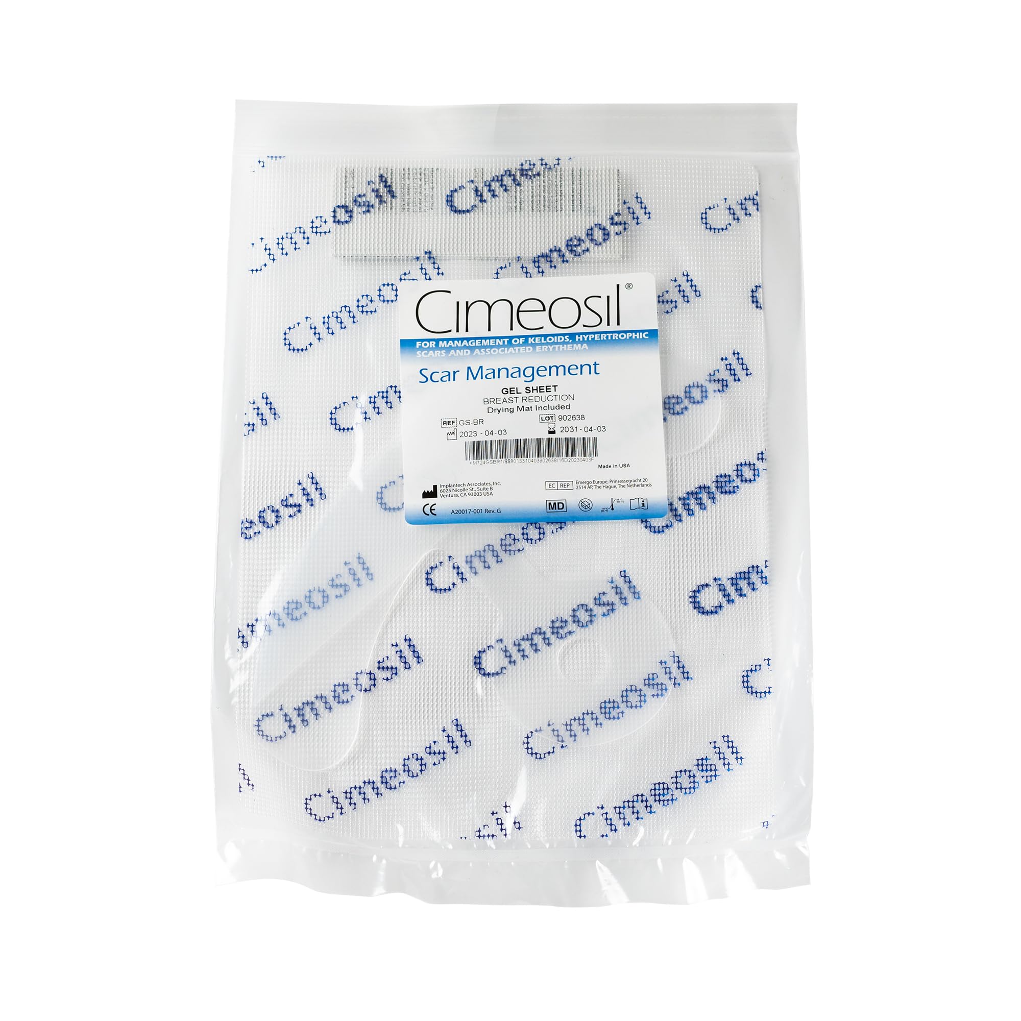 Mua Cimeosil Gel Sheet, Breast Reduction - Scar Treatment For Keloid ...
