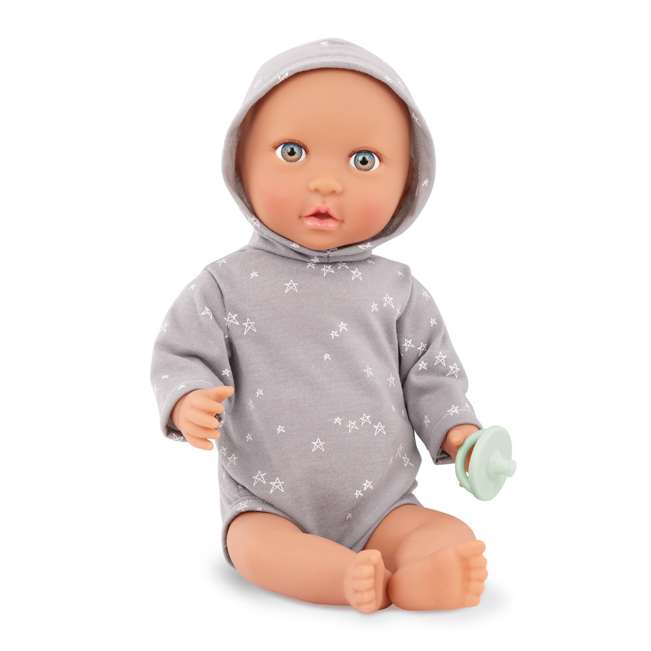 Lullababy 14-inch Realistic Baby Doll Boy Blue Eyes & Soft Body Doll ...