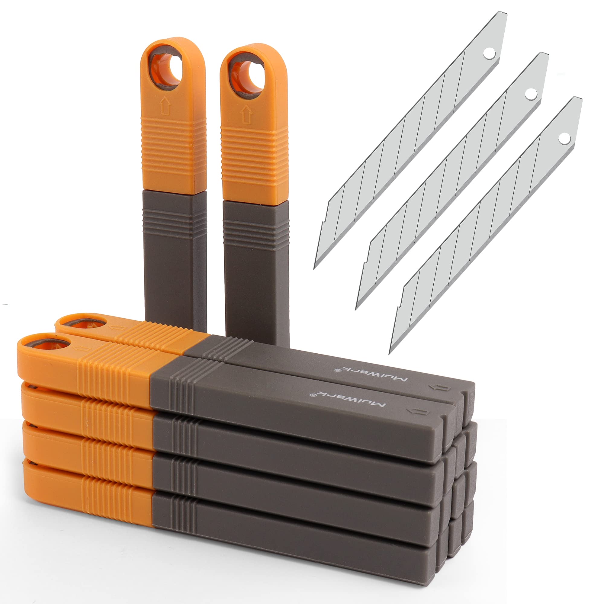 MulWark 100PC 9MM Snap Off 30 Degree Utility Knife Replacement Blades ...