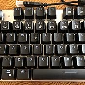 Rii RK908 7 color Mechanical Gaming keyboard 88 Keys LED backlit Wired ...