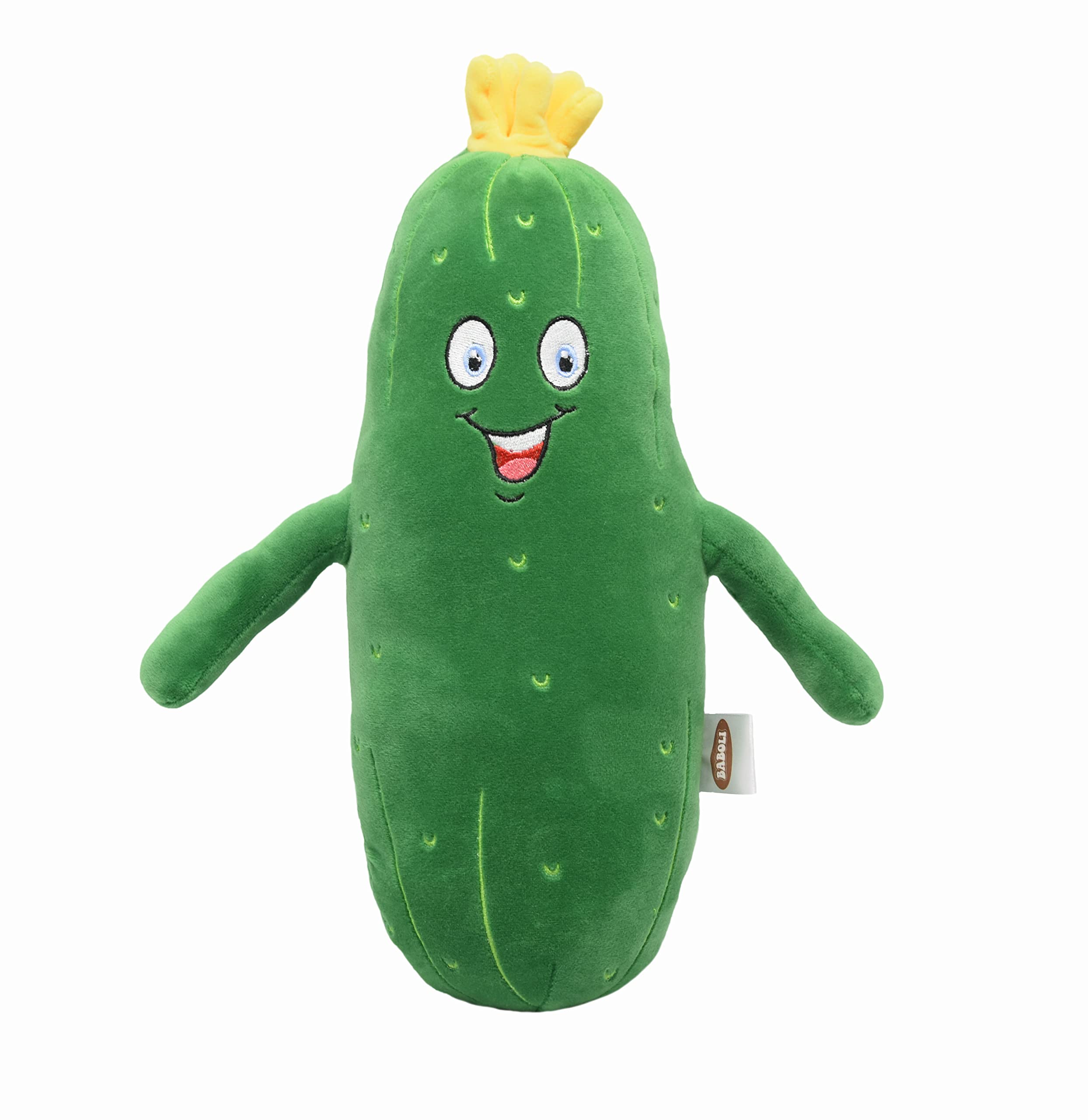 BABOLI Adorable Pickle Stuffed Animal Cucumber Plush Plant with Smile ...
