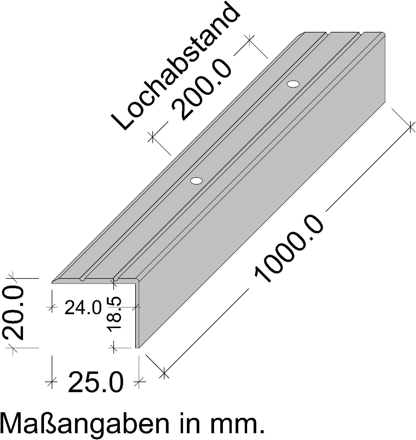 Prodotti per la costruzione Gedotec Profilo angolare in alluminio per ...