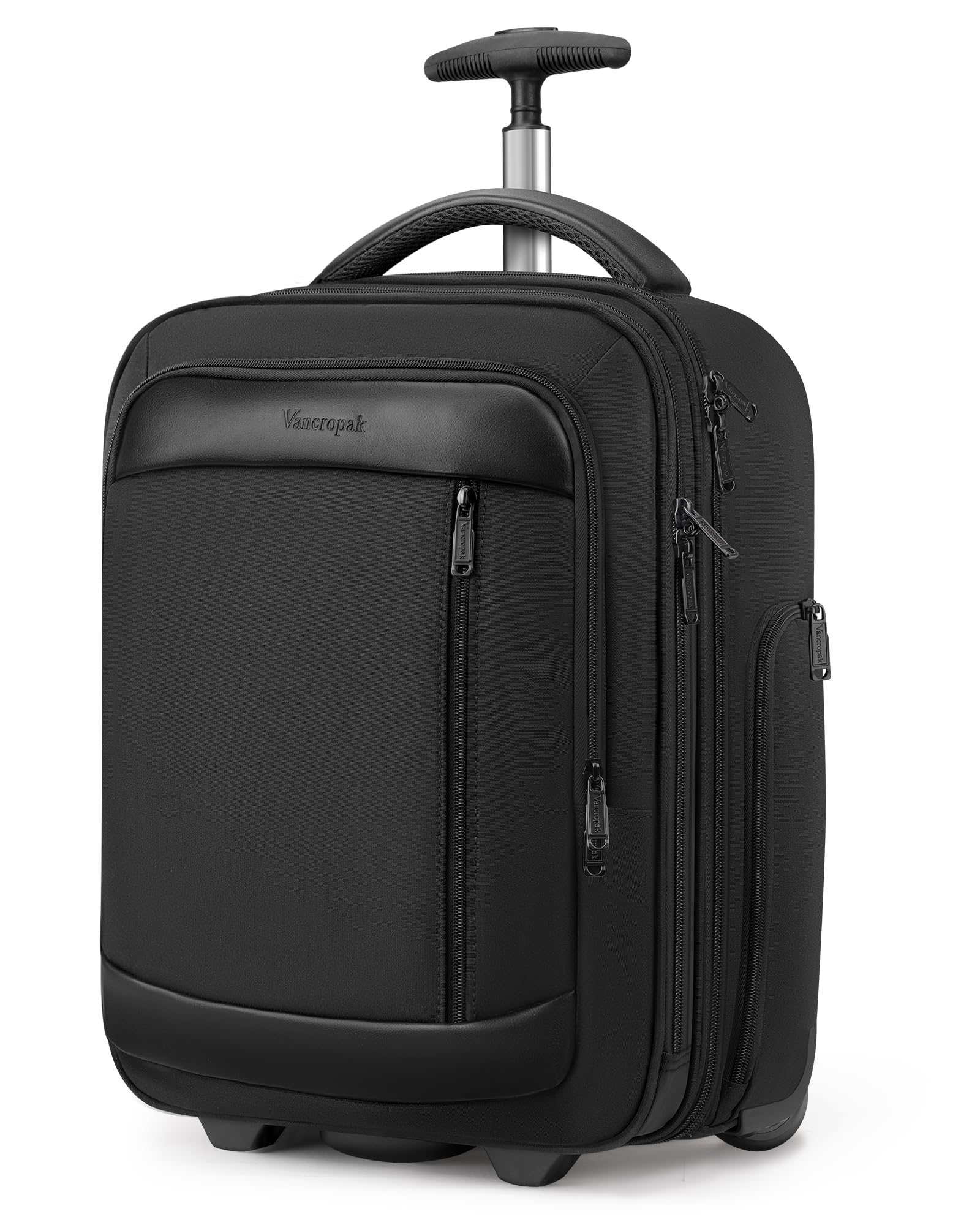 Vancropak Carry on Luggage with Wheels, Multi-functional Airline ...