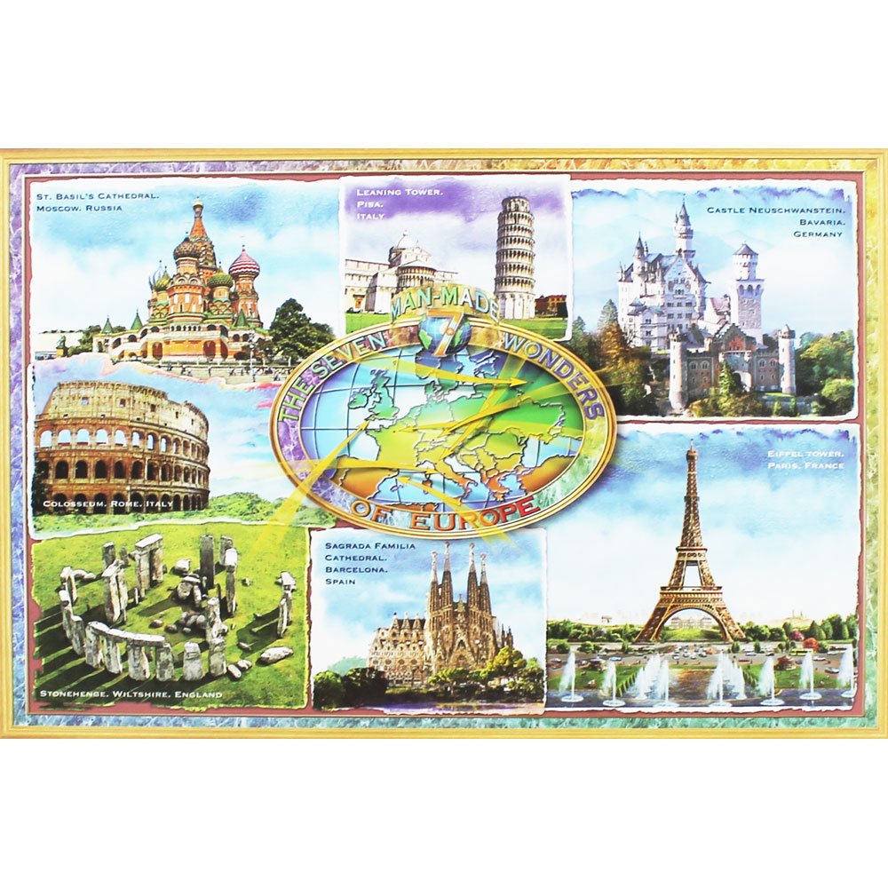 The 7 Wonders Of Europe Jigsaw Puzzle - 1000 Pieces: Amazon.co.uk: Toys ...