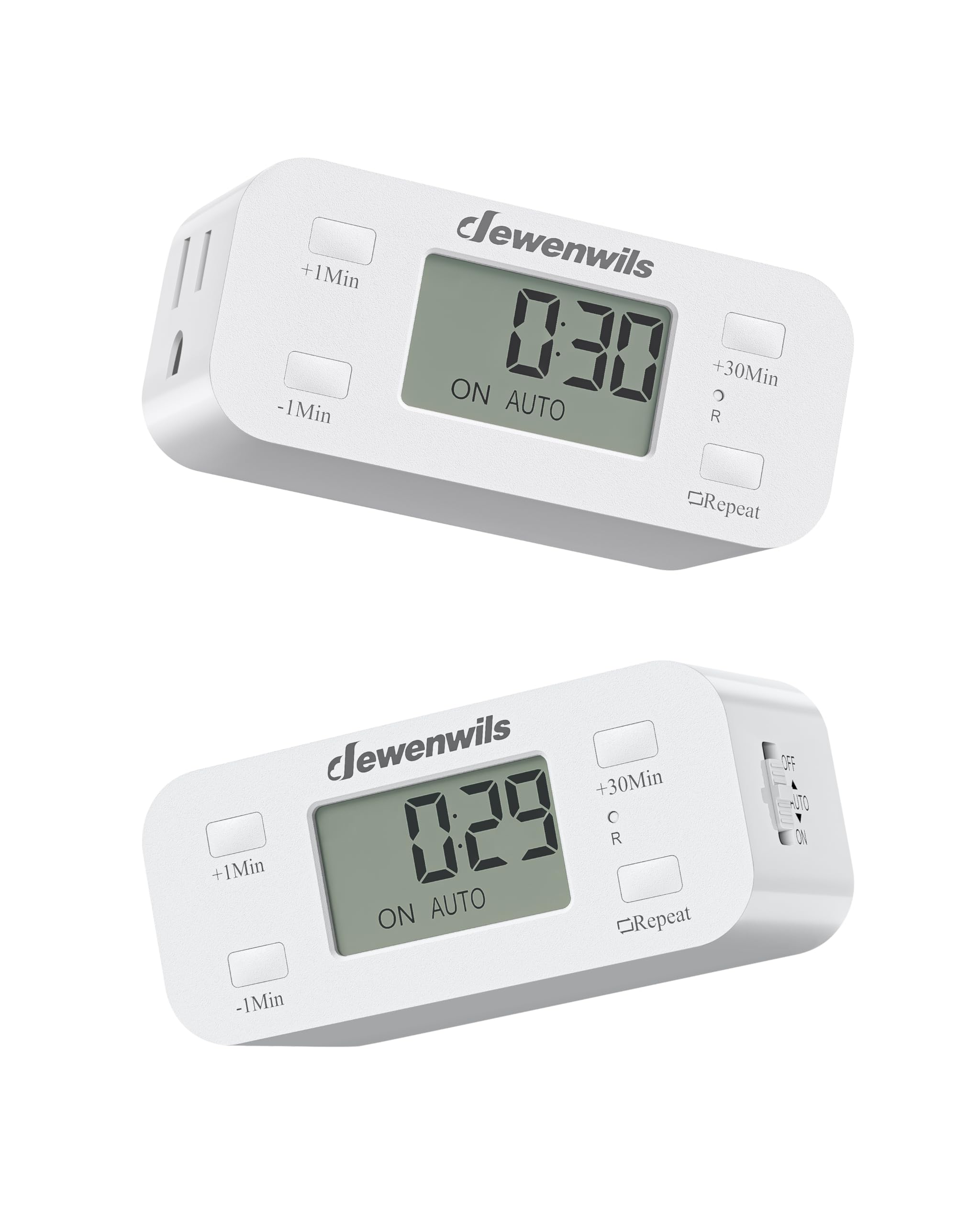 DEWENWILS Indoor Countdown Timer Outlet, Digital Timers for Electrical ...