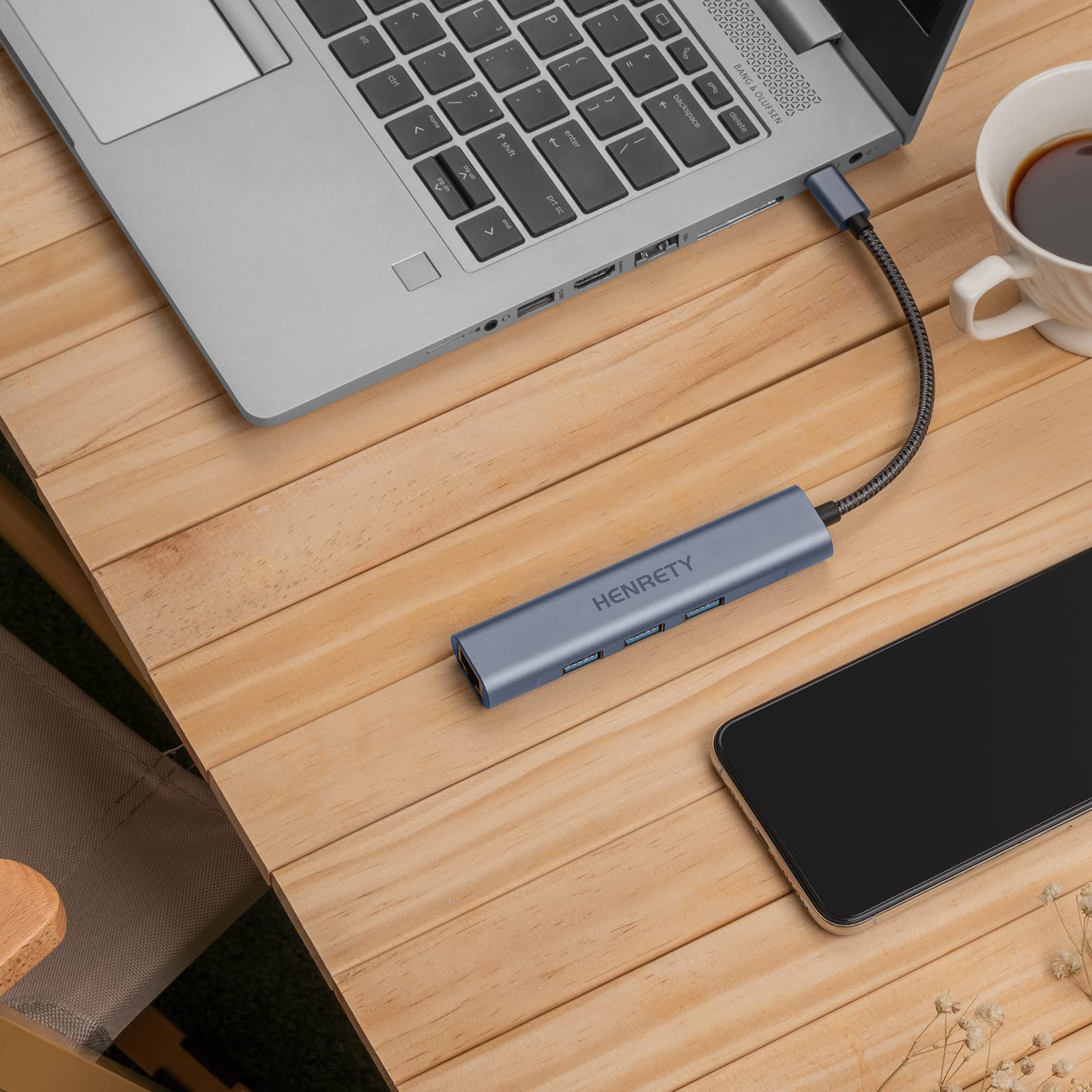 Mua USB to Ethernet Adapter, 4-in-1 Portable Data Hub USB Splitter USB ...