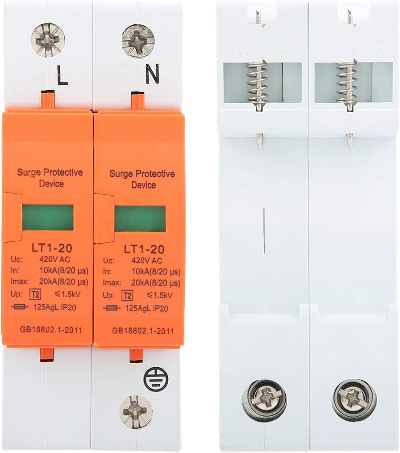 SALUTUYA Home Surge Protection Device 2P 10kA-20kA 420vAC Low Voltage ...