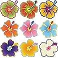 Amazon.com: Whaline 45Pcs Luau Hibiscus Flower Cutouts Back to School ...