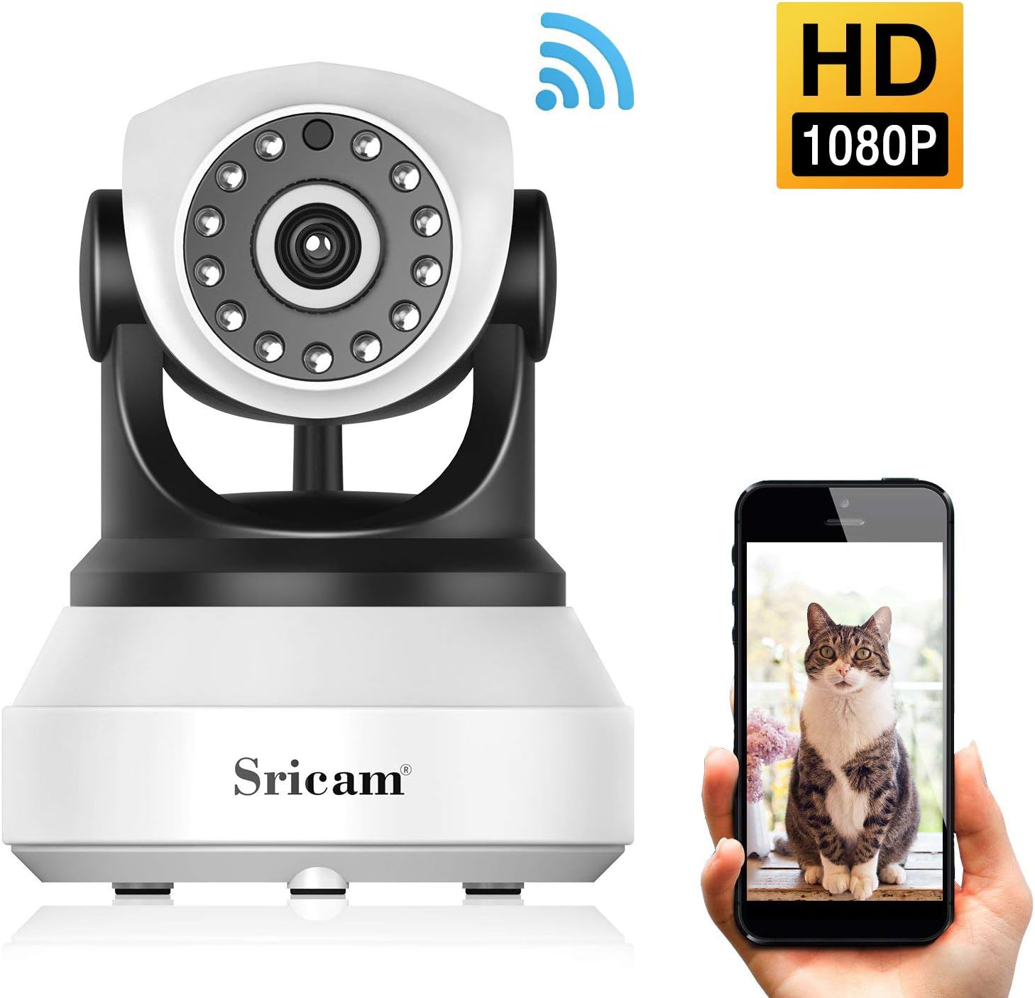 Sricam Cámara IP, 720p, Cámara, cámara de seguridad de interior ...