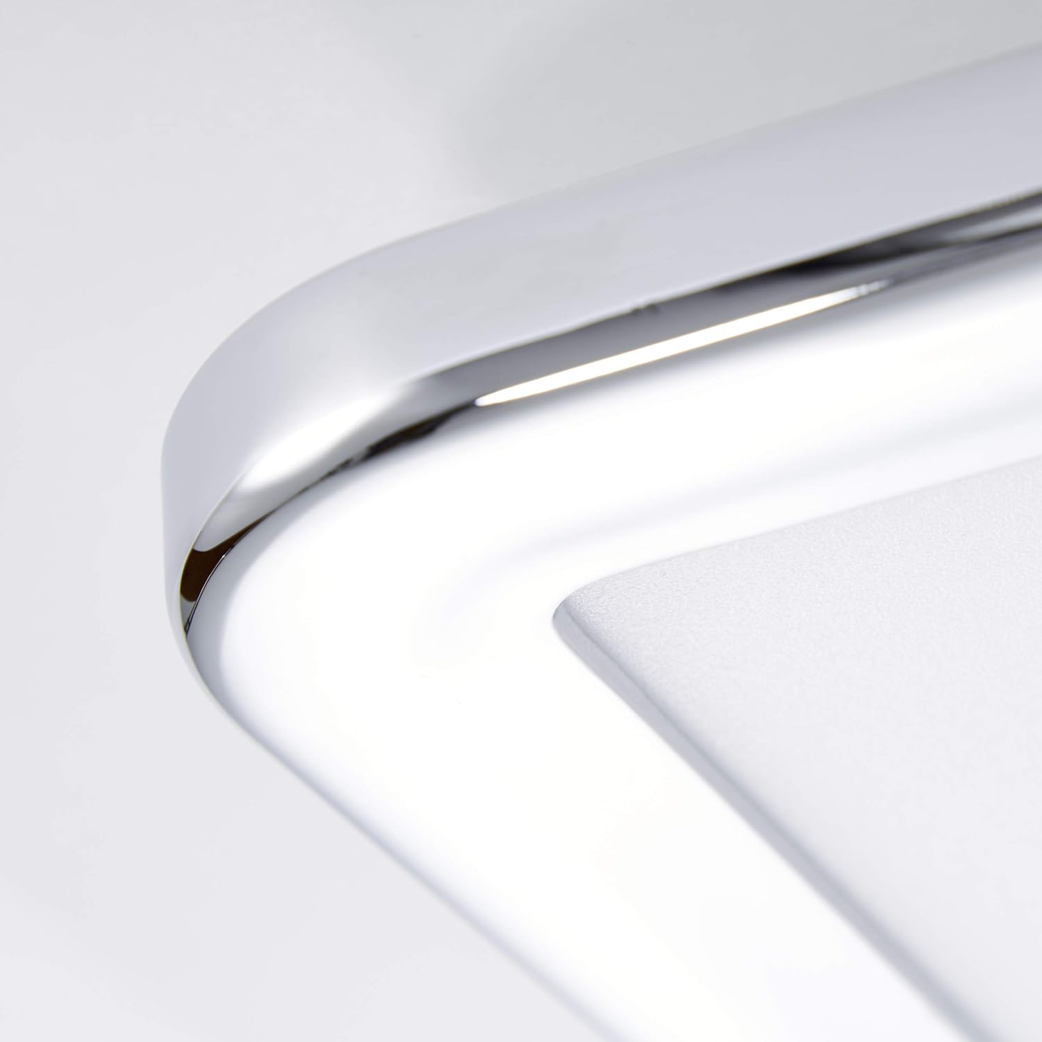 Brilliant Neptun Ceiling Panel 40 x 20 cm Metal 23 W Chrome/White ...
