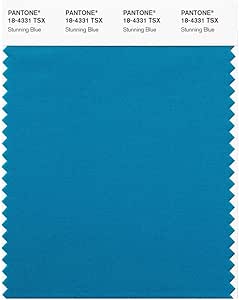 PANTONE 18-4331 TSX Polyester Color Swatch Card, Stunning Blue ...