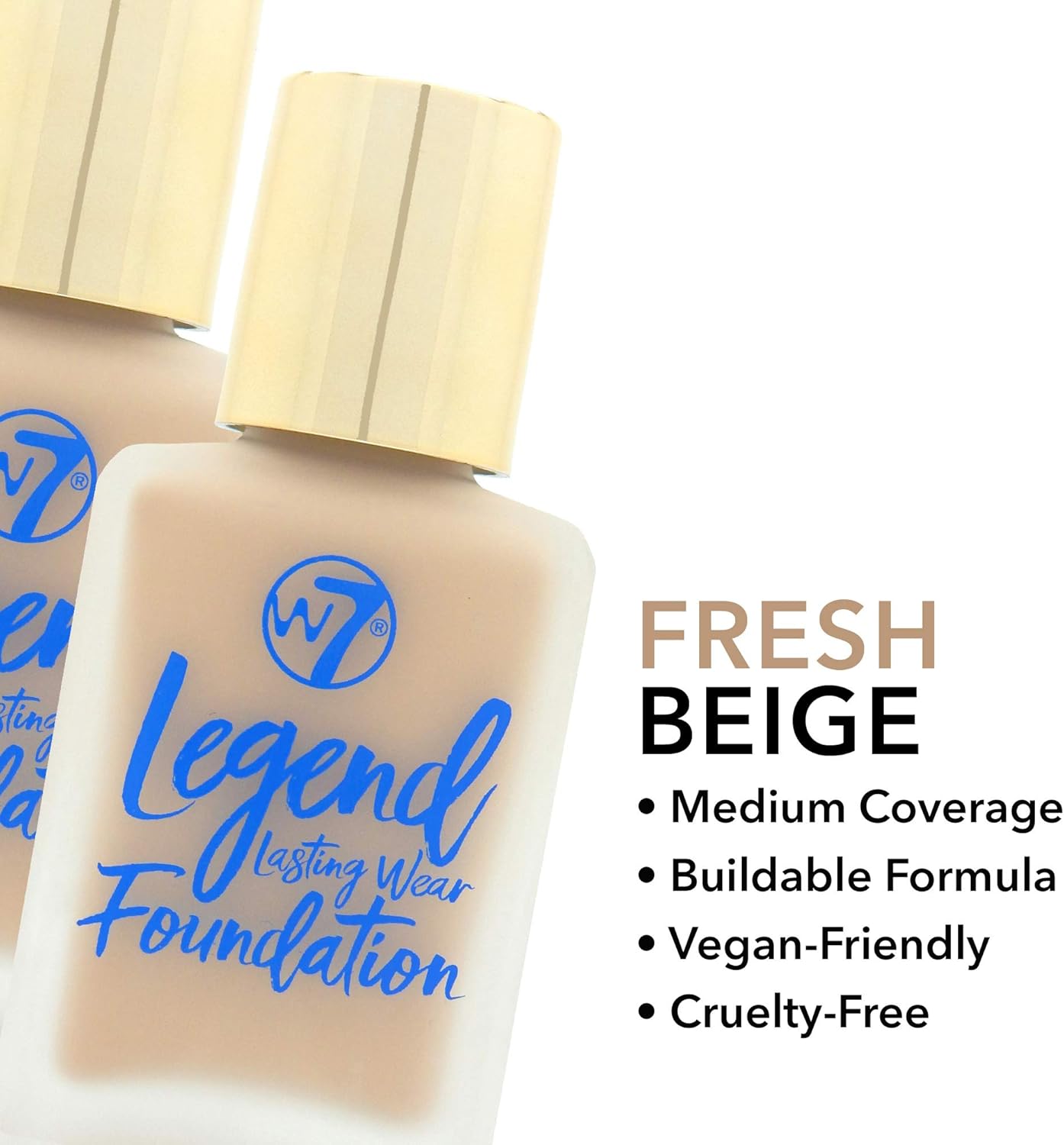 W7 | Foundation | Legend Foundation – Fresh Beige | Light to Medium ...