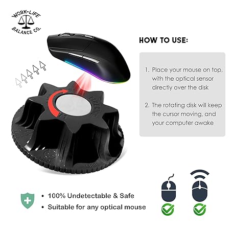 Mua Mechanical Mouse Jiggler Undetectable Device - No USB No Software ...
