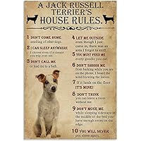Amazon.com: Retro Vintage Metal Sign A Jack Russell Terrier's ??House ...