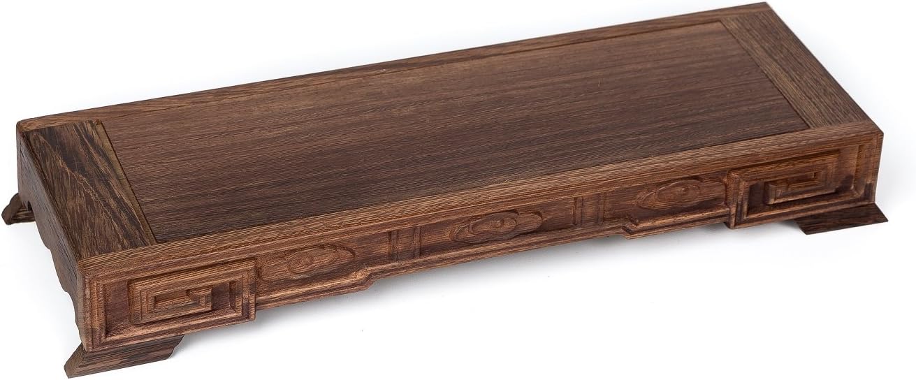 Amazon.com: Chinese Wooden Display Stand Rectangle Rectangular Shape ...