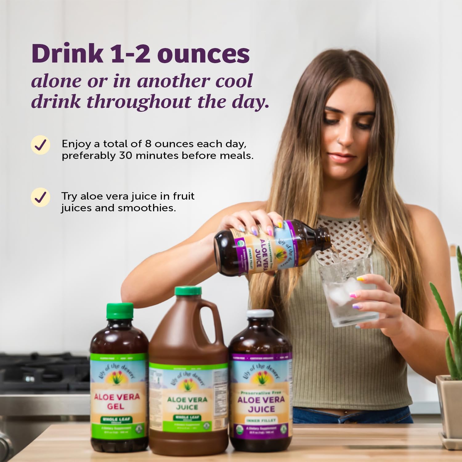 Mua Lily of the Desert Aloe Vera Juice - Whole Leaf Filtered Aloe Vera ...