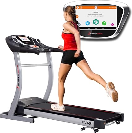 Sportstech Professional Treadmill F38 with 9 ″ Android WiFi 6.5 PS ...