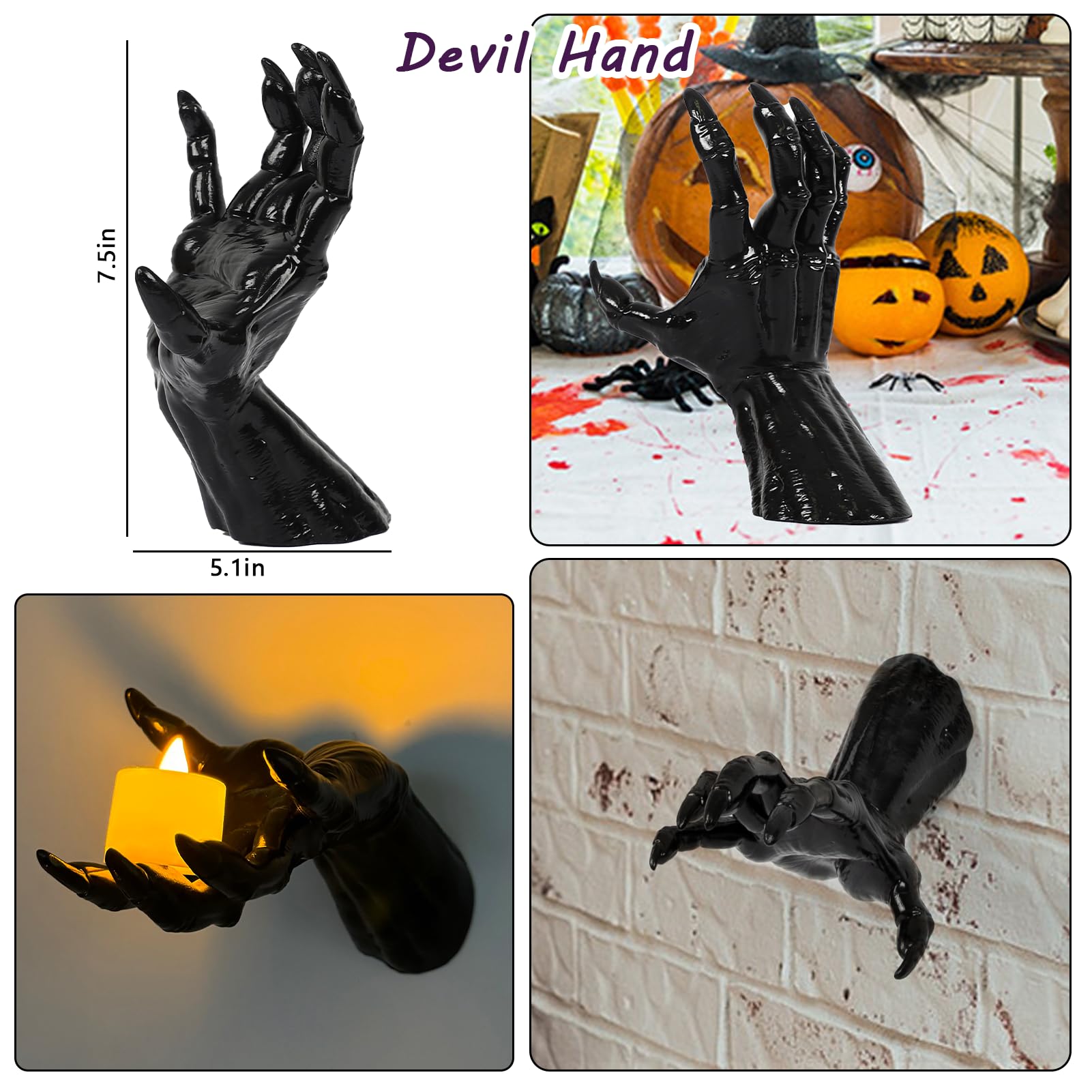 Mua DAZONGE Halloween Decorations Indoor/Outdoor, Pack of 3 Wall ...