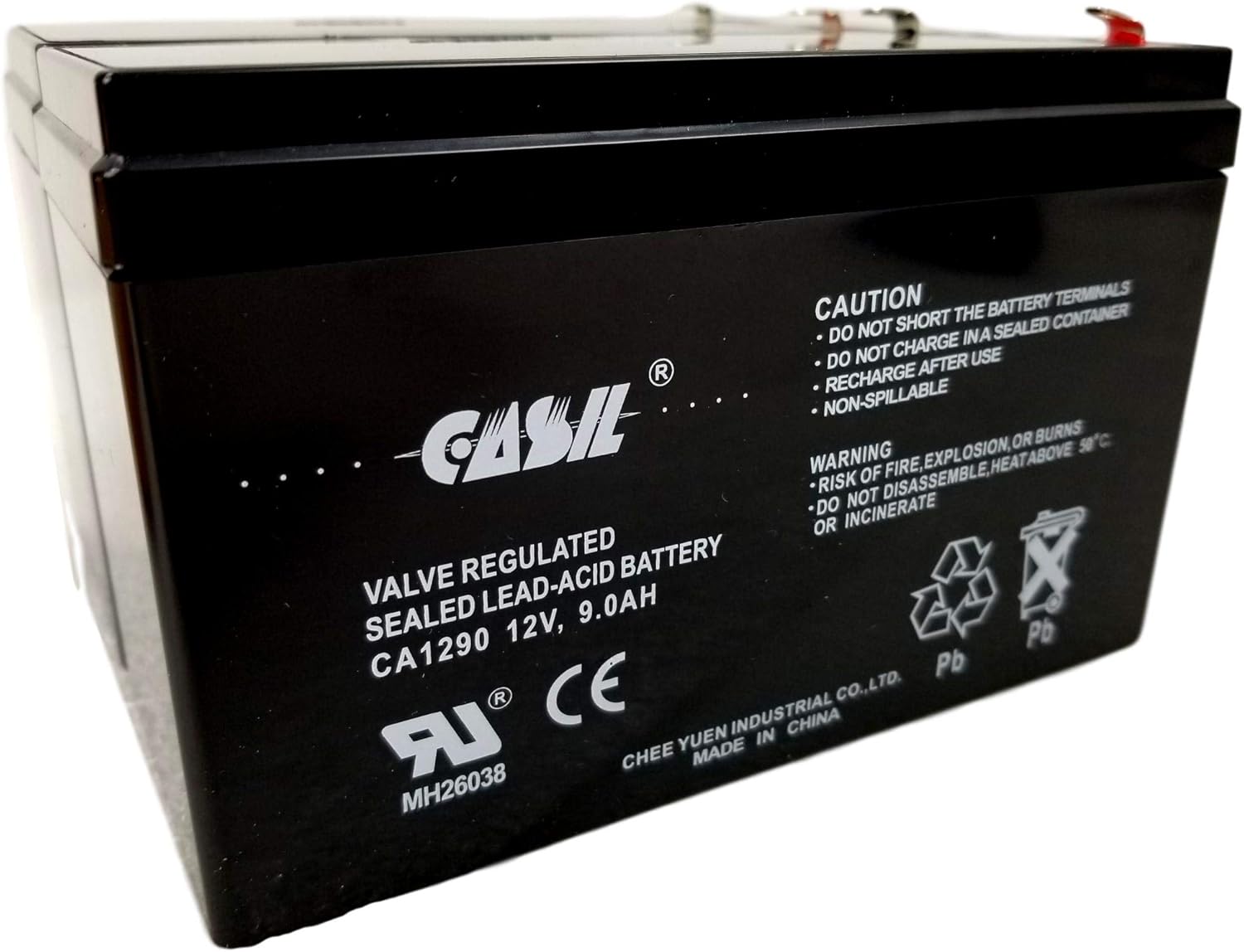 Amazon.com: CASIL (2) 12V 9AH Razor Electric Scootor Battery 6-DW-7 for ...