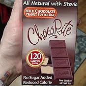 Amazon.com : ChocoRite Milk Chocolate Bars, Peanut Butter, 5 Ounce ...