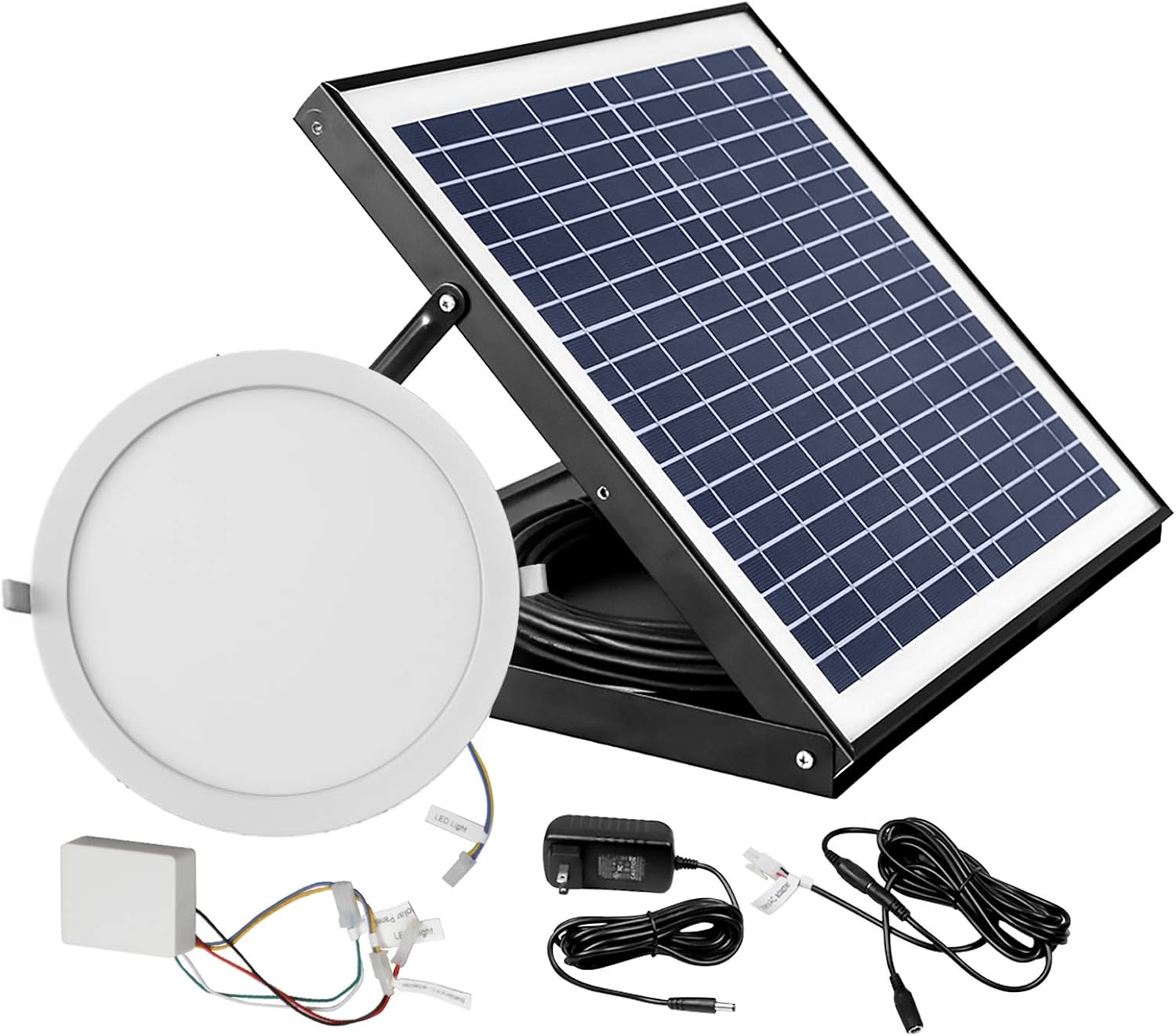 GBGS 1100 lm Solar LED Skylight AC Power Backup 10W 12 inches Led Flush ...