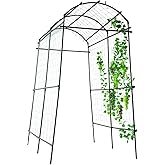 Amazon.com : DoCred Large Tall Garden Arch Trellis for Climbing Plants ...