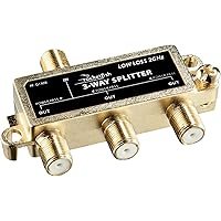 Amazon.com: Rocketfish 3-Way Coaxial Splitter - Durable Electronic & TV ...
