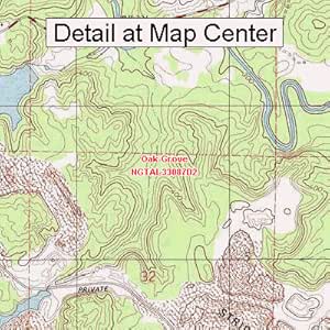 Amazon.com : USGS Topographic Quadrangle Map - Oak Grove, Alabama ...