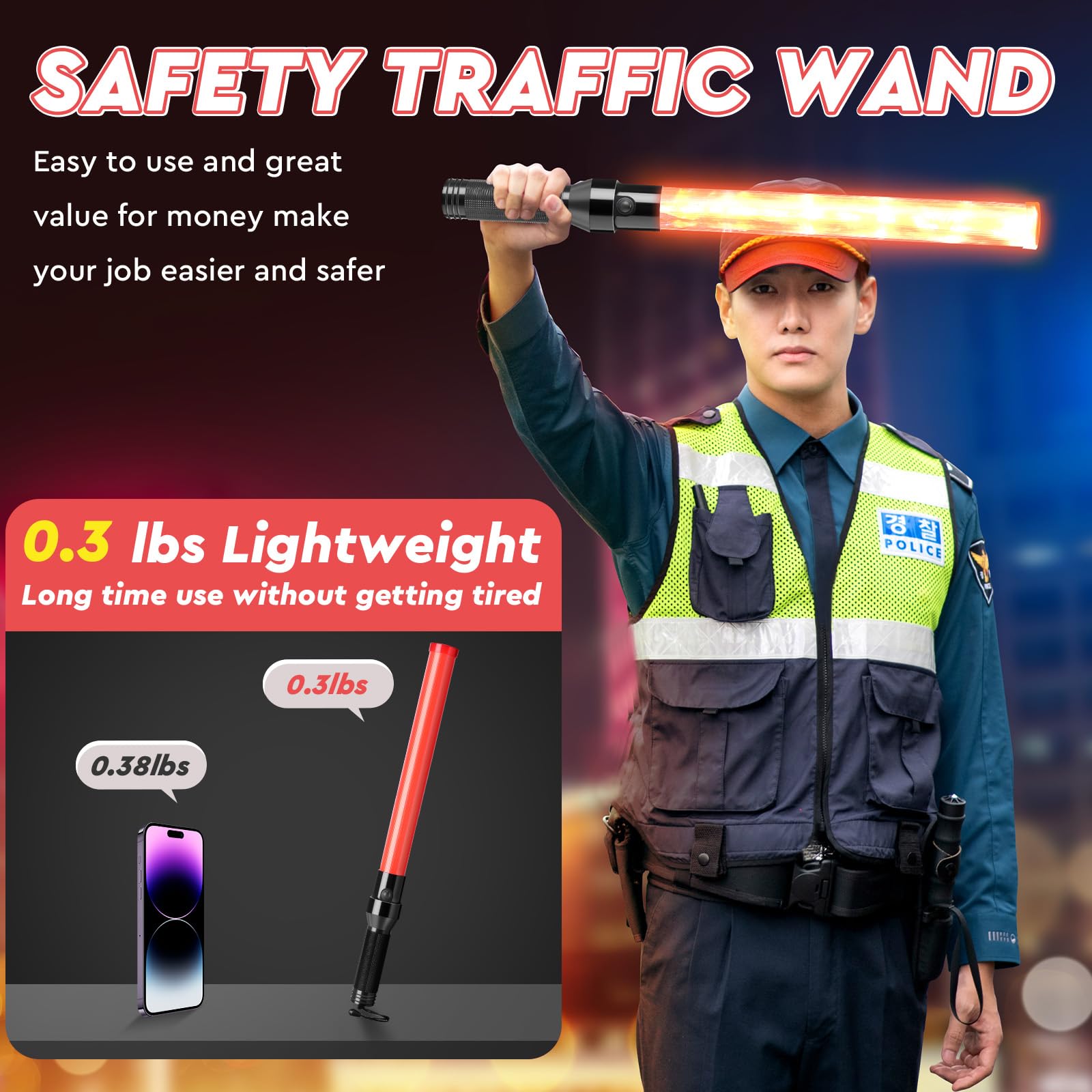 Mua Kanayu 12 Pieces Signal Traffic Wand Traffic Control Wand with 3 ...
