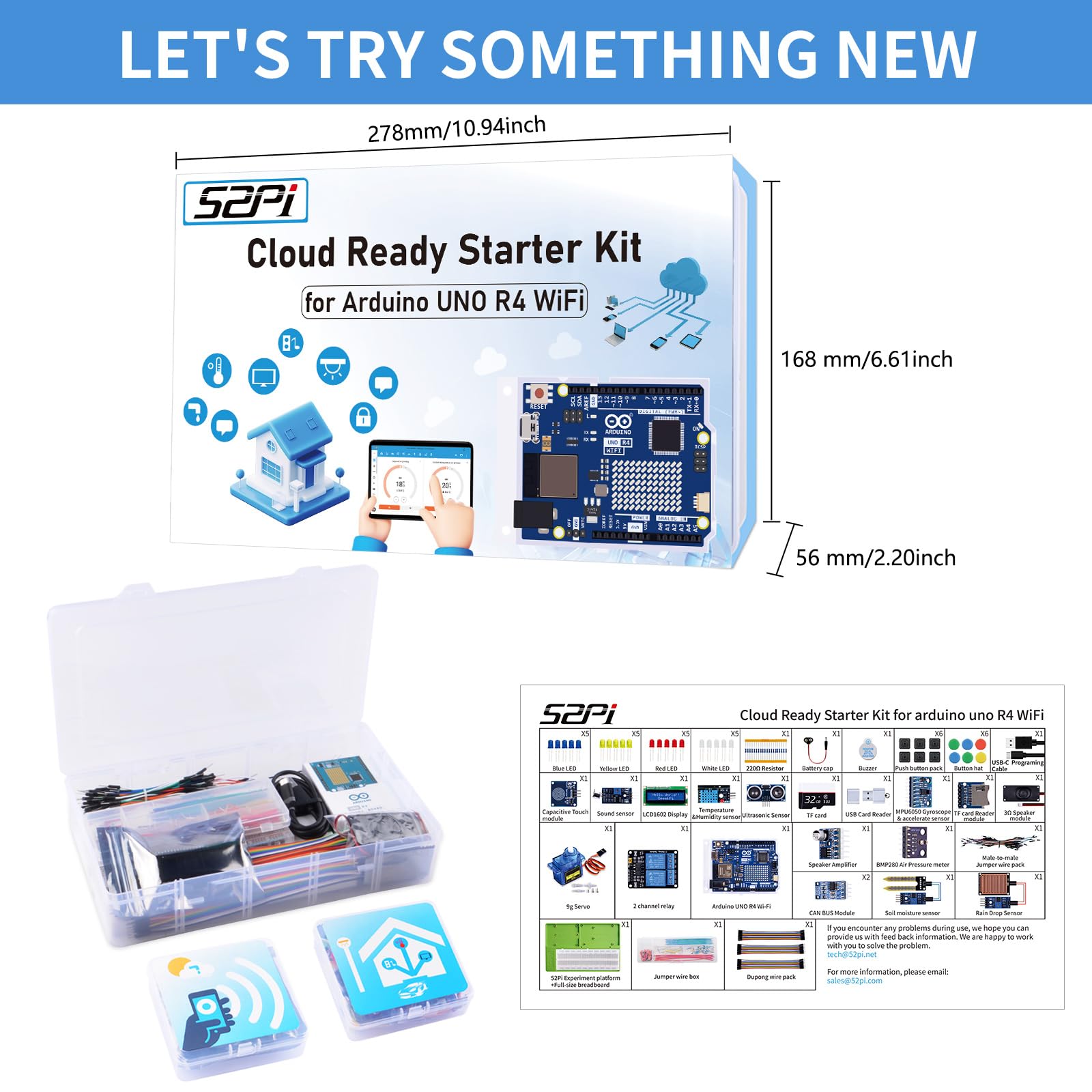 Mua GeeekPi UNO R4 WiFi Ultimate Starter Kit, Includes Original Arduino UNO R4 WiFi, Compatible ...