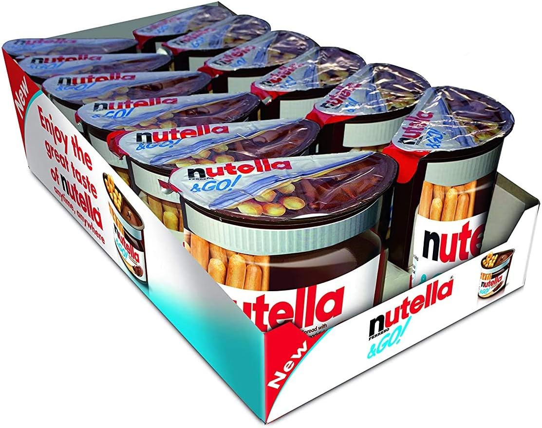 Nutella & Go Hazelnut Chocolate Spread with Breadsticks, 48 g, Pack of ...