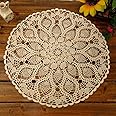 Amazon.com: kilofly Handmade Crochet Cotton Lace Table Sofa Doily ...