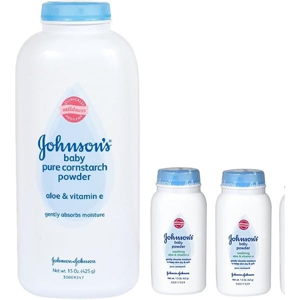 Pure Cornstarch Baby Powder Johnson's Baby Powder 6-Pack - Cornstarch ...