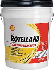 Shell Rotella (550039811) Heavy Duty Tractor Fluid - 5 Gallon Pail, Air ...