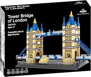 Amazon.com: Tower Bridge Building Block Set – 1,054 Pieces London Tower ...