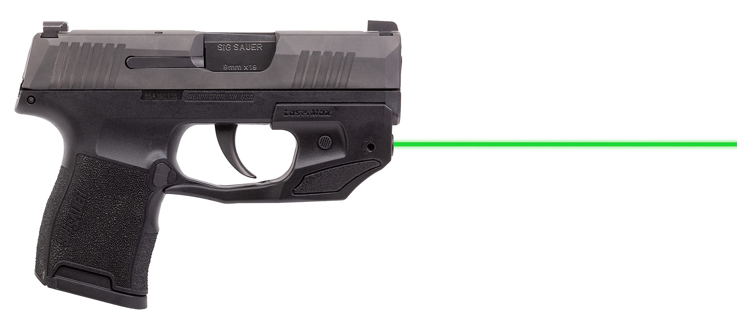 LaserMax CenterFire GripSense Laser (Green) GS-P365-G For Sig Sauer ...