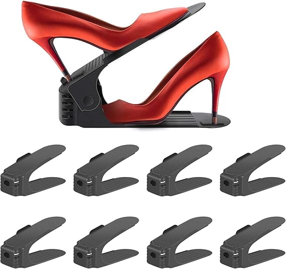 Adjustable Shoe Organizer,Shoe Slots Storage Space Save Shoe Holder ...