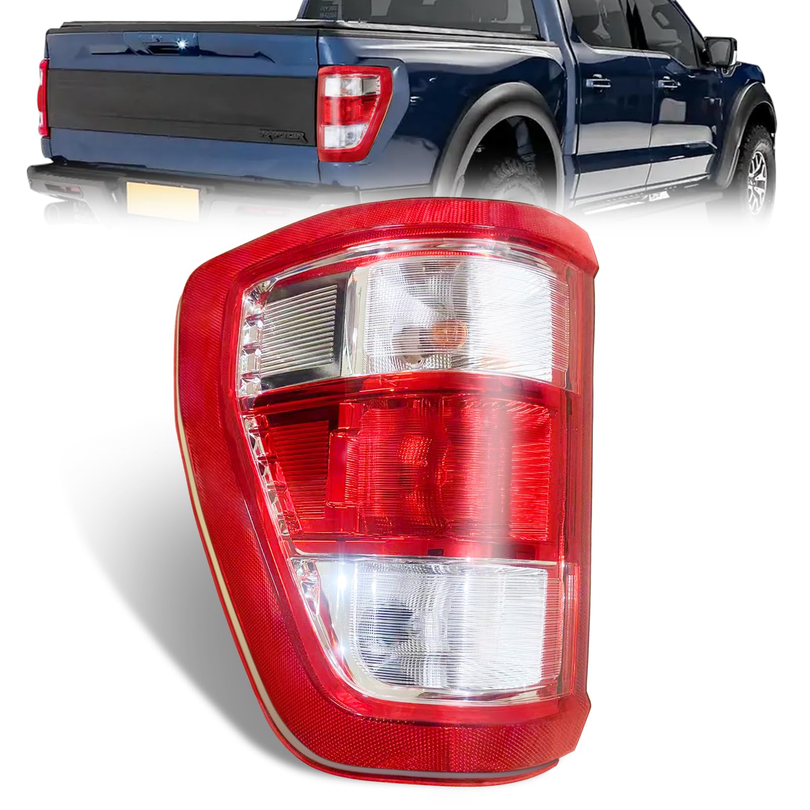 Left Driver Side Tail Light Rear Lamp Assembly Compatible with Ford ...