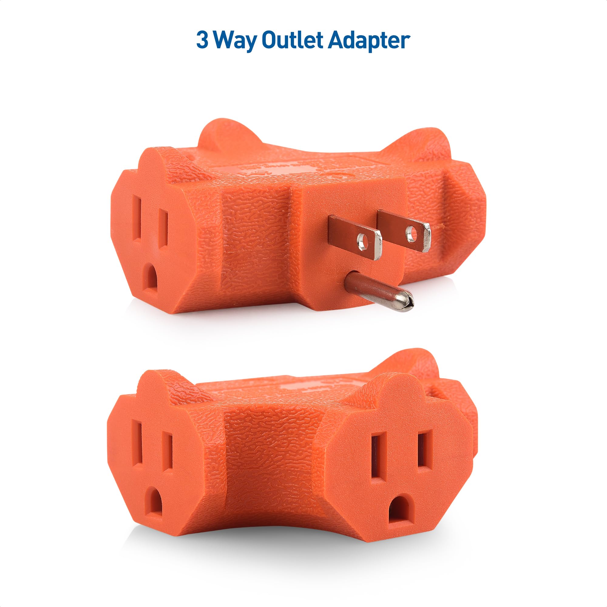 [UL Listed] Cable Matters 3-Pack 3 Way Plug Adapter 15A 1875W In Combo ...