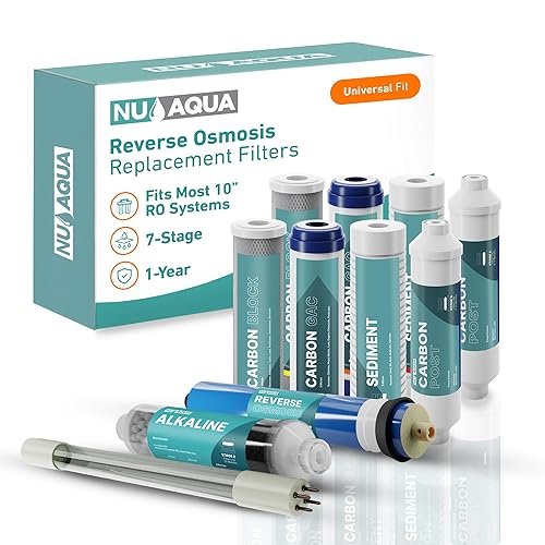 NU Aqua Reverse Osmosis Water Filter System Replacement Set - 7 Stage 1 ...