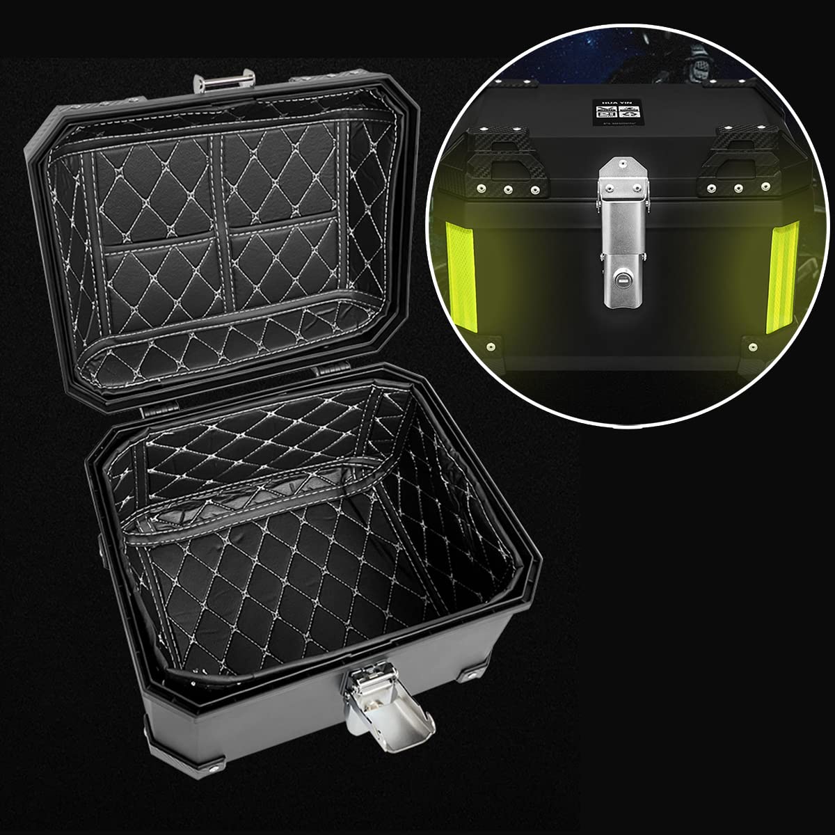 Mua Rear Box for Motorcycles, 12.6 gal (36 L) Capacity, Top Case, With ...