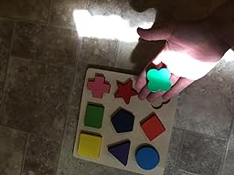 Amazon.com: GYBBER&MUMU Wooden Preschool Shape Puzzle: Toys & Games