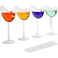 Amazon.com | G Francis Bird Cocktail Glass Set - 4pk 5oz Unique Wine ...