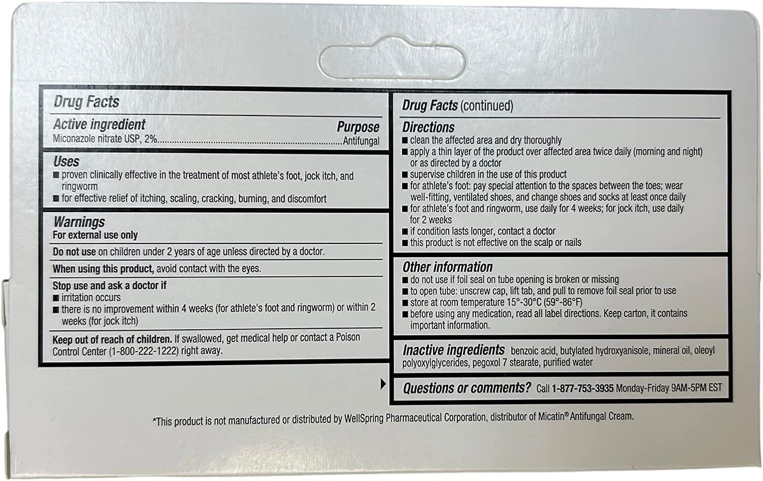 Mua Actavis / Alpharma Miconazole Nitrate 2% Antifungal Cream - 1.5 oz ...