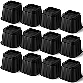 Amazon.com: Noamus 6 Pack Round Bed Risers, 4 Inch Furniture Raising ...