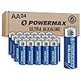 Amazon.com: Powermax 24-Count AA Batteries, Ultra Long Lasting Alkaline ...