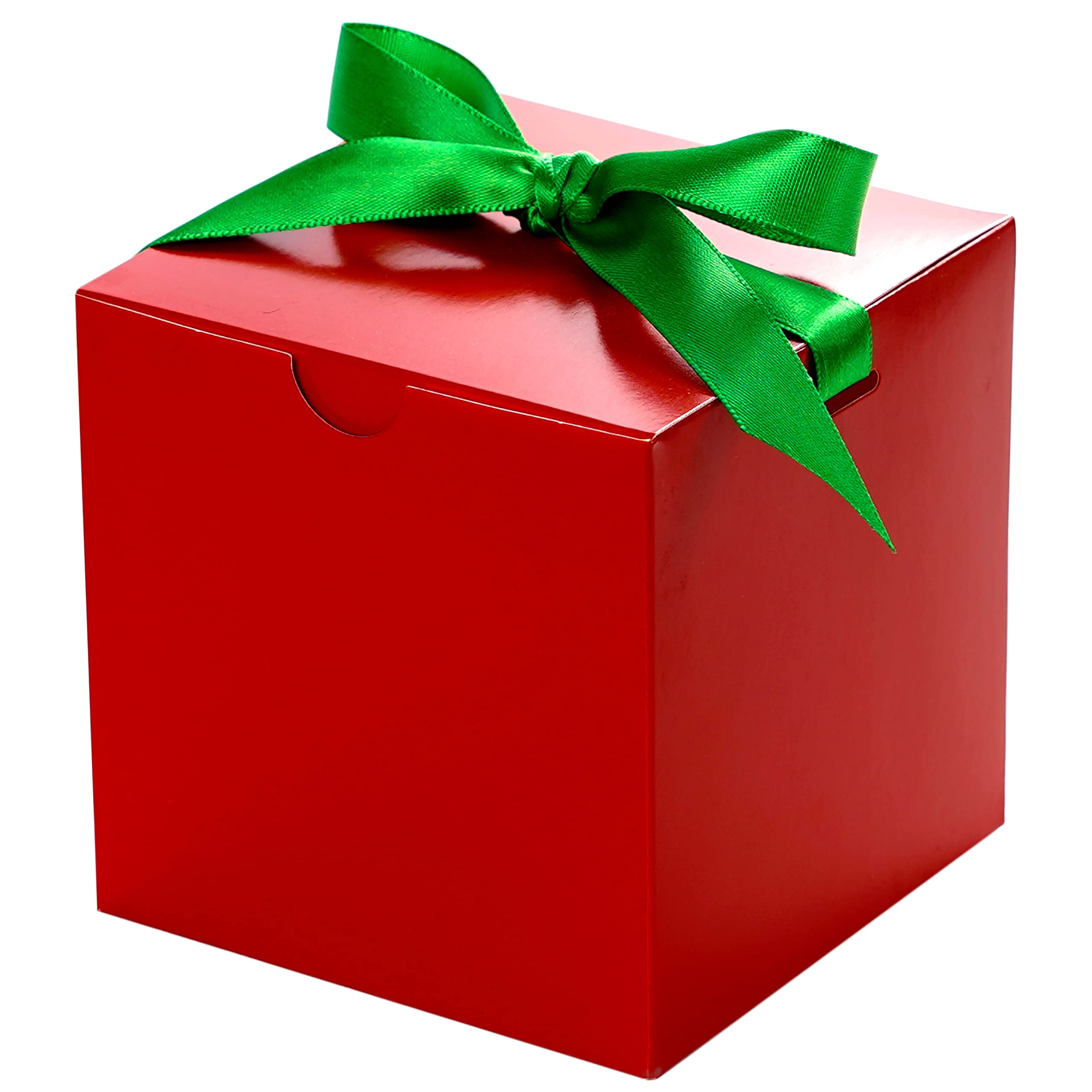 UnicoPak 4x4x4 Christmas Red Gift Boxes 50 Pcs Holiday Gift Boxes UnicoPak 4x4x4 Christmas Red Gift Boxes 50 Pcs Holiday Gift Boxes